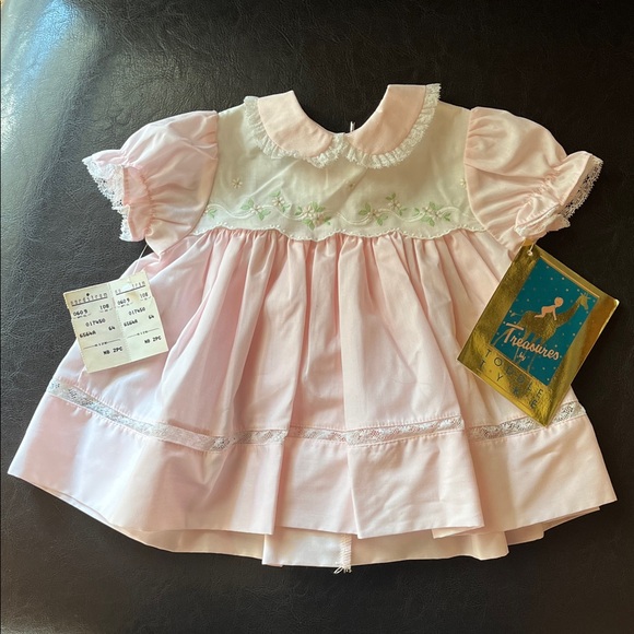 Toddle TVKE | Dresses | Toddle Tyke Vintage Pink 2 Piece Baby Dress ...